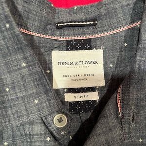 Denim & Flower | Shirts | Mens Denim And Flowers Large | Poshmark